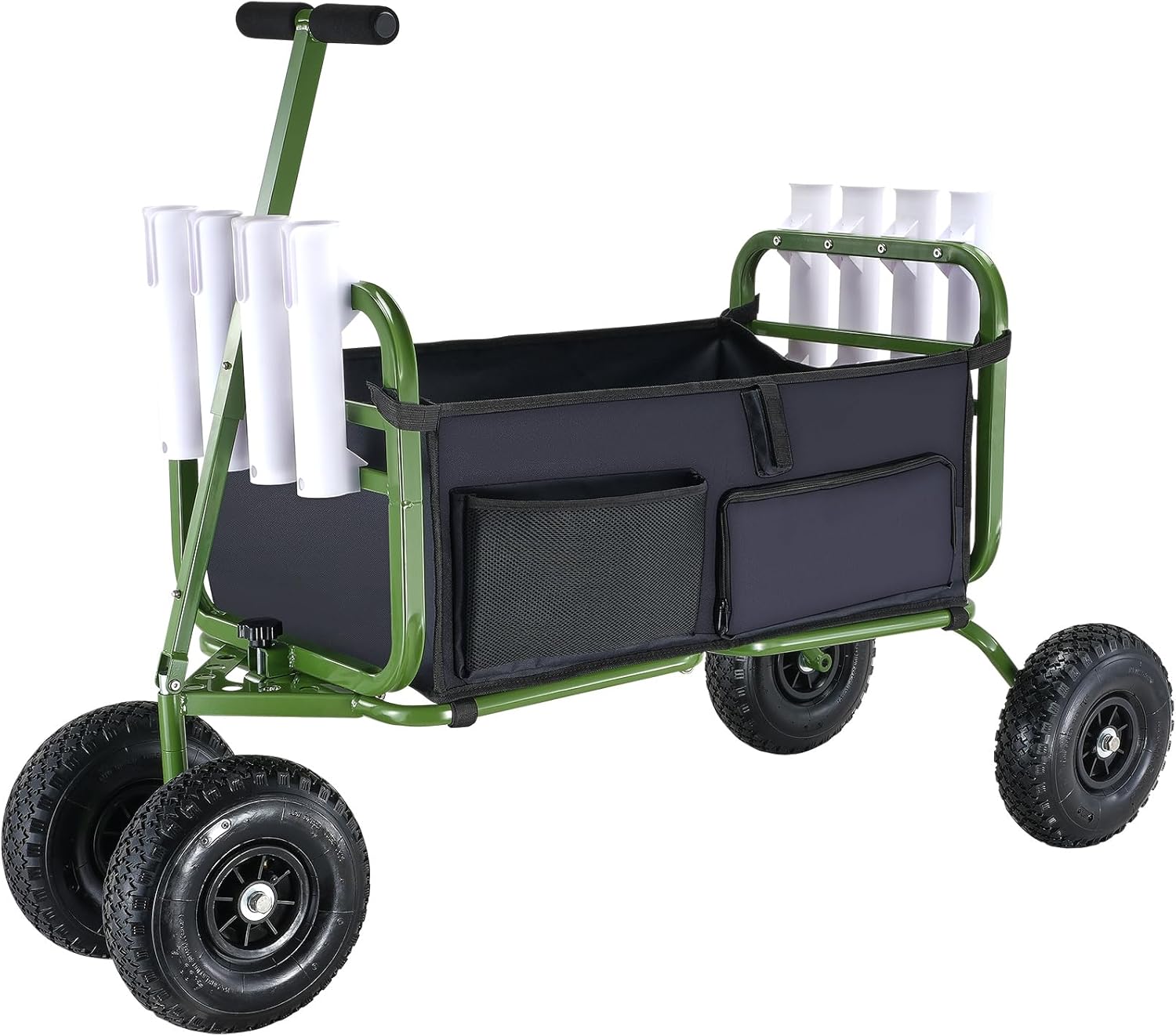 VEVOR Beach Fishing Cart, 300 Lbs Load Capacity, Folding Fish and ...