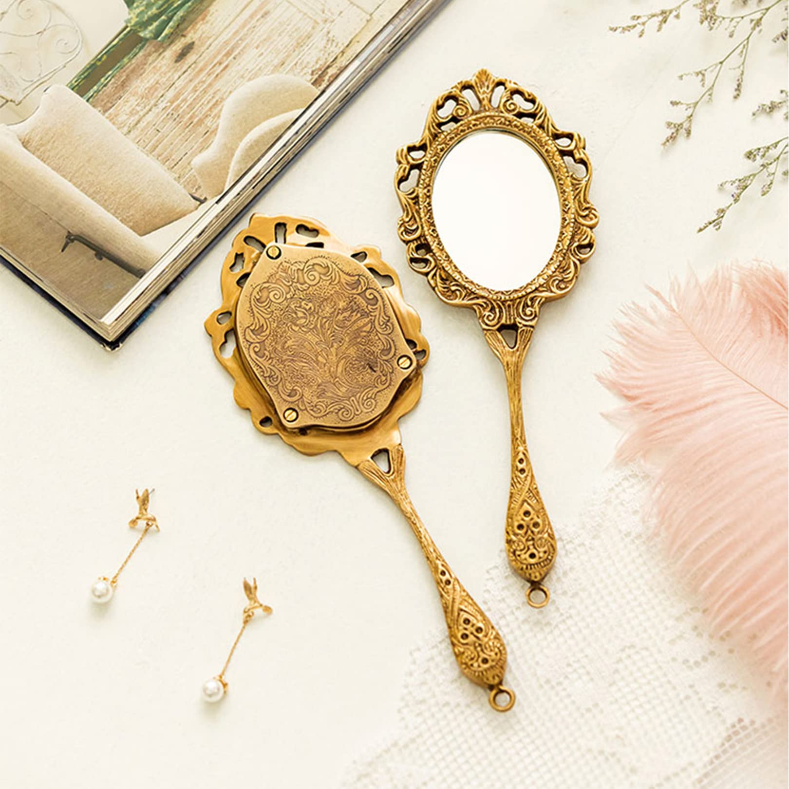 Hand Mirrors Decorative Spring Copenhagen Satellite Hand Mirror,