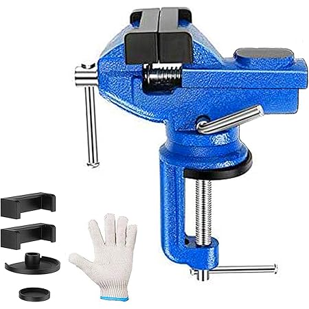Youyijia 2.5" 65mm Bench Vise 360 Degrees Swiveling Portable Table Vice ...