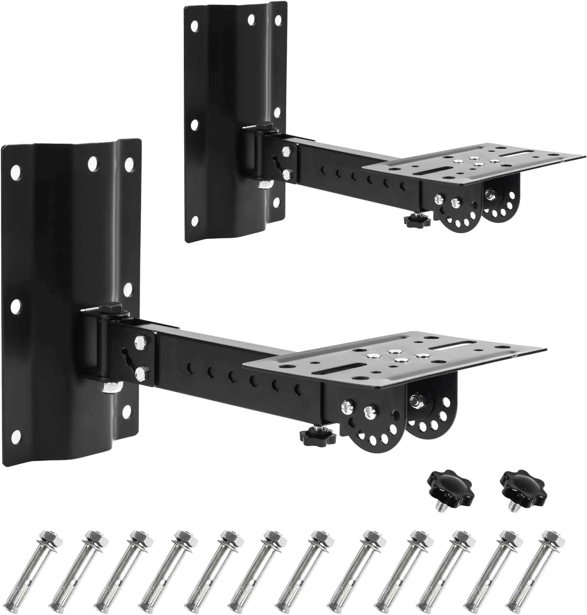 Amazon.com: Mount-It! Speaker Wall Mounts, Pair of Universal Side ...