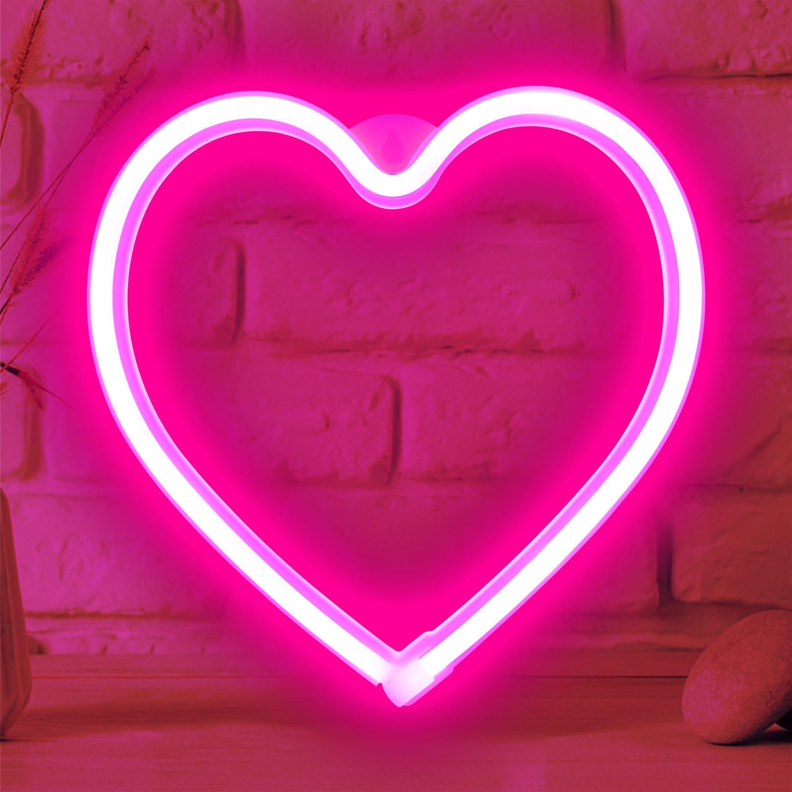 Amazon.com : Valentines Day Decorations Heart Love Letter Lights, Led ...