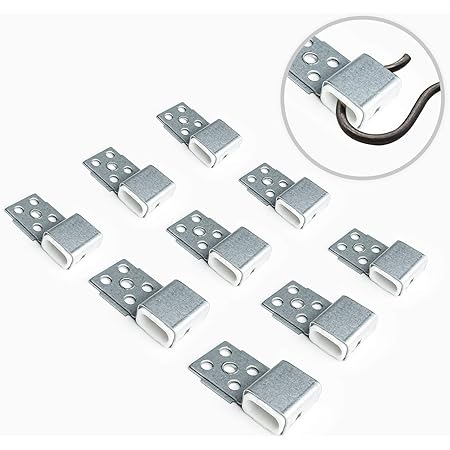 Amazon.com: 50pcs 5 Holes Thick Couch Spring Clips, Upholstery Clips ...