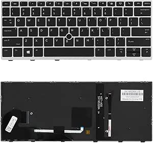 YAEHUYING New US Layout Keyboard with Backlit for HP Elitebook 730 G5 ...
