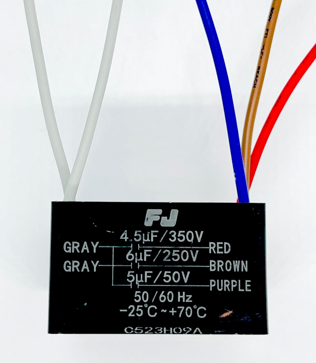 CEILING FAN CAPACITOR CBB61 4.5uf+6uf+5uf 5 WIRE : Amazon.ca: Tools ...