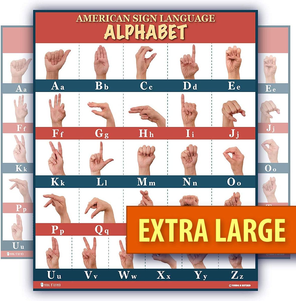Amazon.com : Sign Language abc (24x30) EXTRA LARGE LAMINATED poster ...