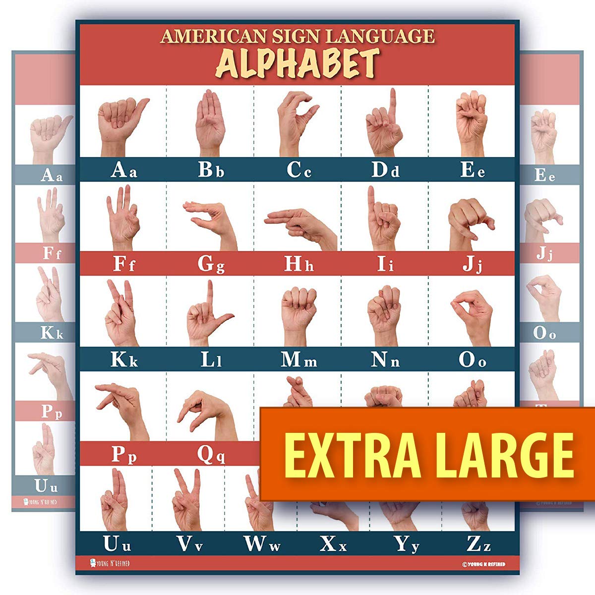 Amazon.com : Sign Language abc (24x30) EXTRA LARGE LAMINATED poster ...