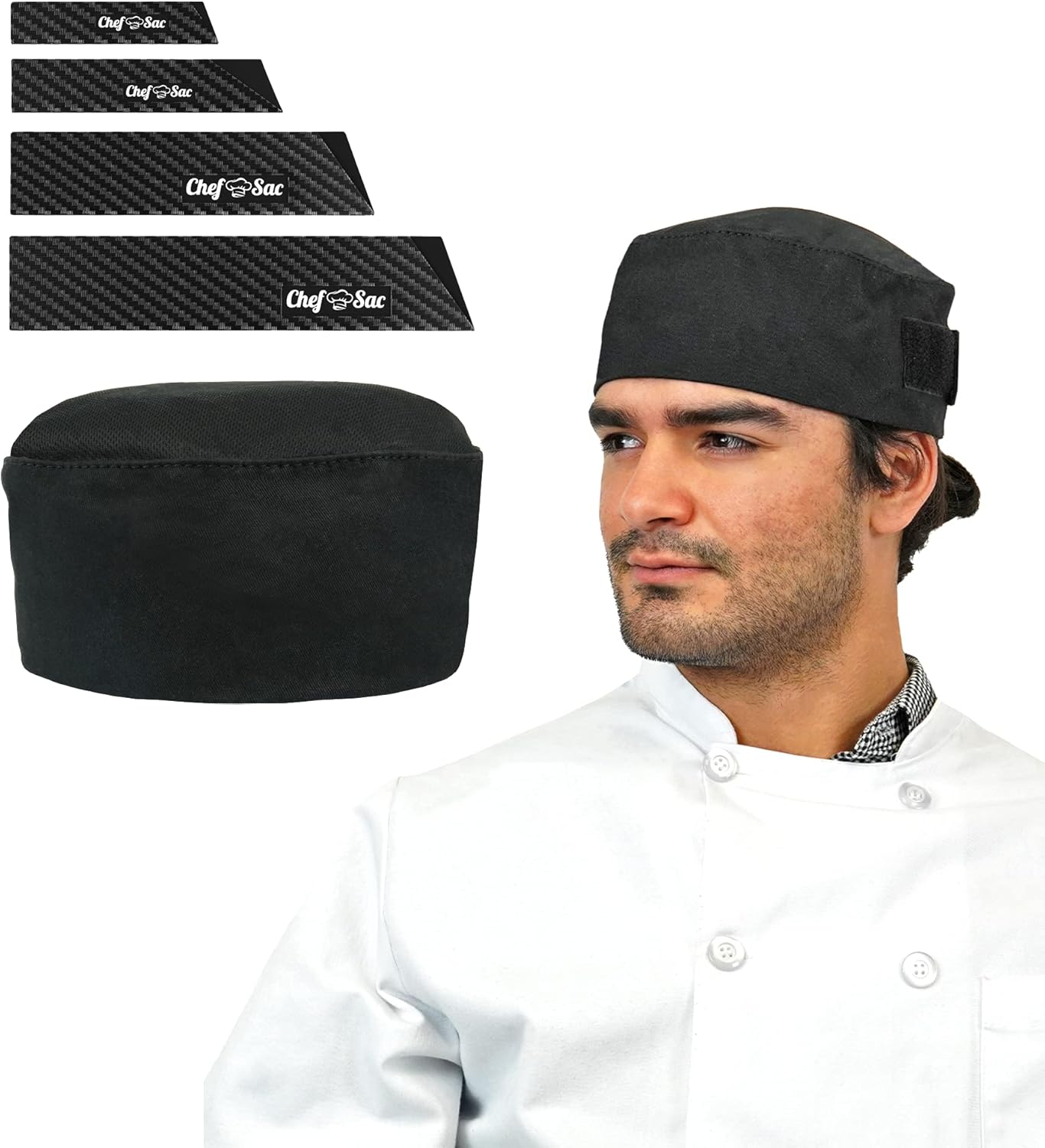Amazon.com: Chef Sac Knife Edge Guards (4-Pack) with Chef Hat Beanie ...