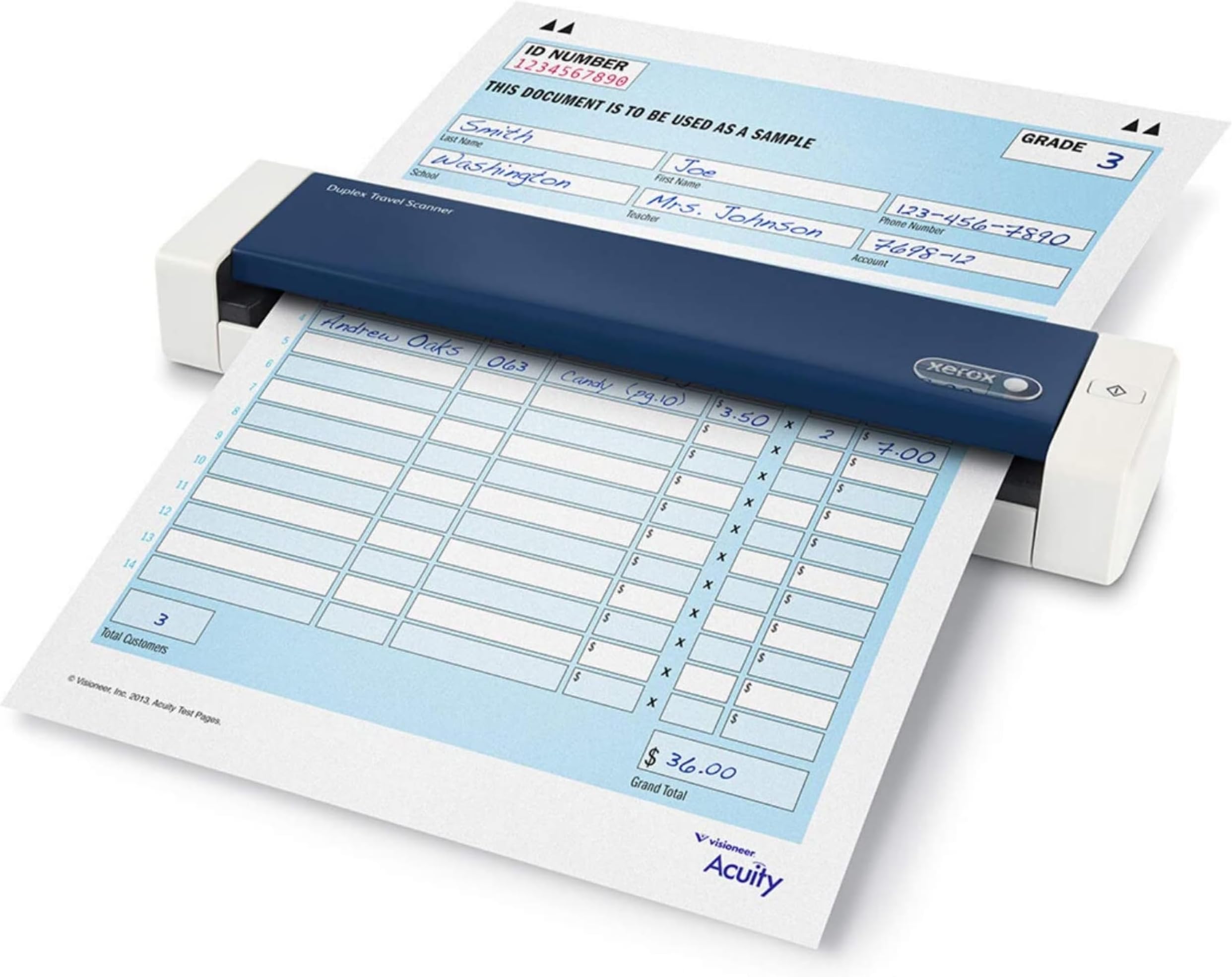 Xerox Duplex Travel Scanner (Carta/Oficio A4) - Velocidad 8 Pps ...