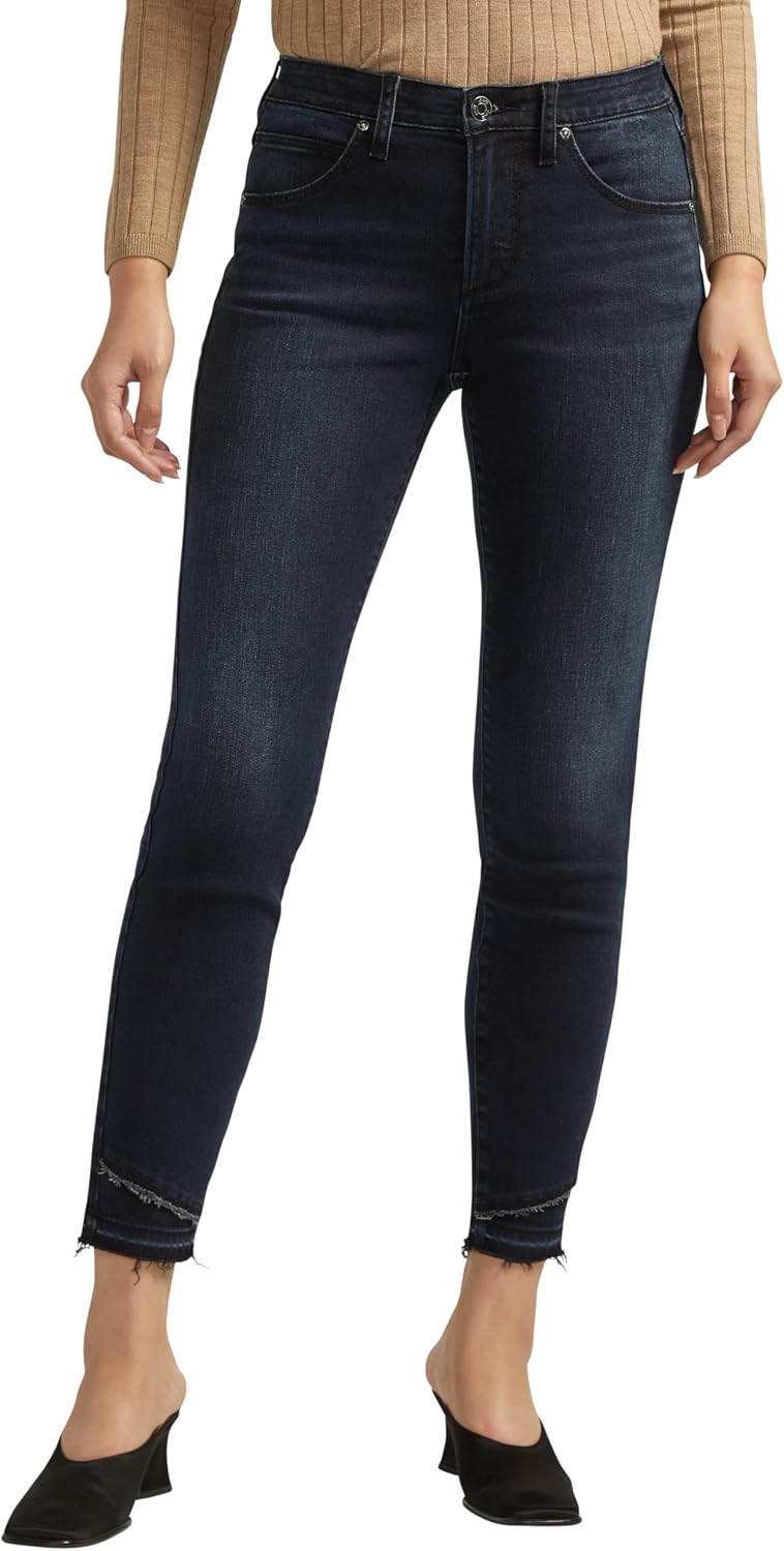 JAG Jeans Women's Cassie Mid Rise Slim Straight Leg Jeans & Pants ...