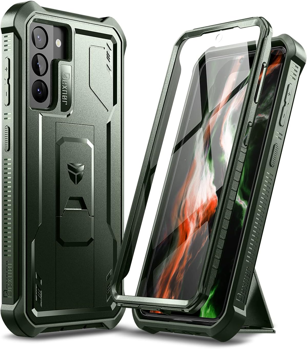 Dexnor Case for Samsung Galaxy S21 5G 6.2 Inch with Built-in Screen ...