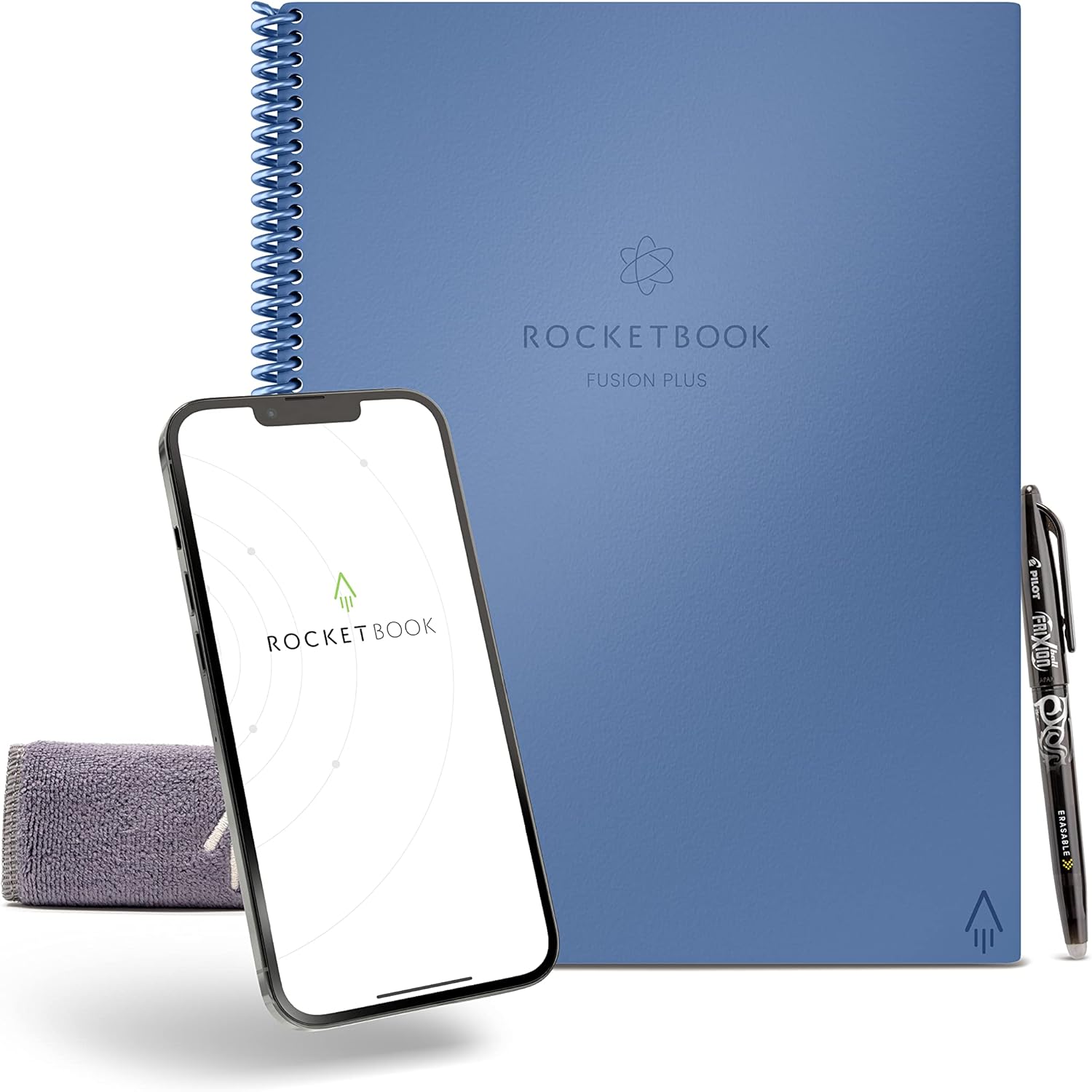 Amazon.com: Rocketbook Smart Reusable Notebook, Fusion Plus Letter Size ...