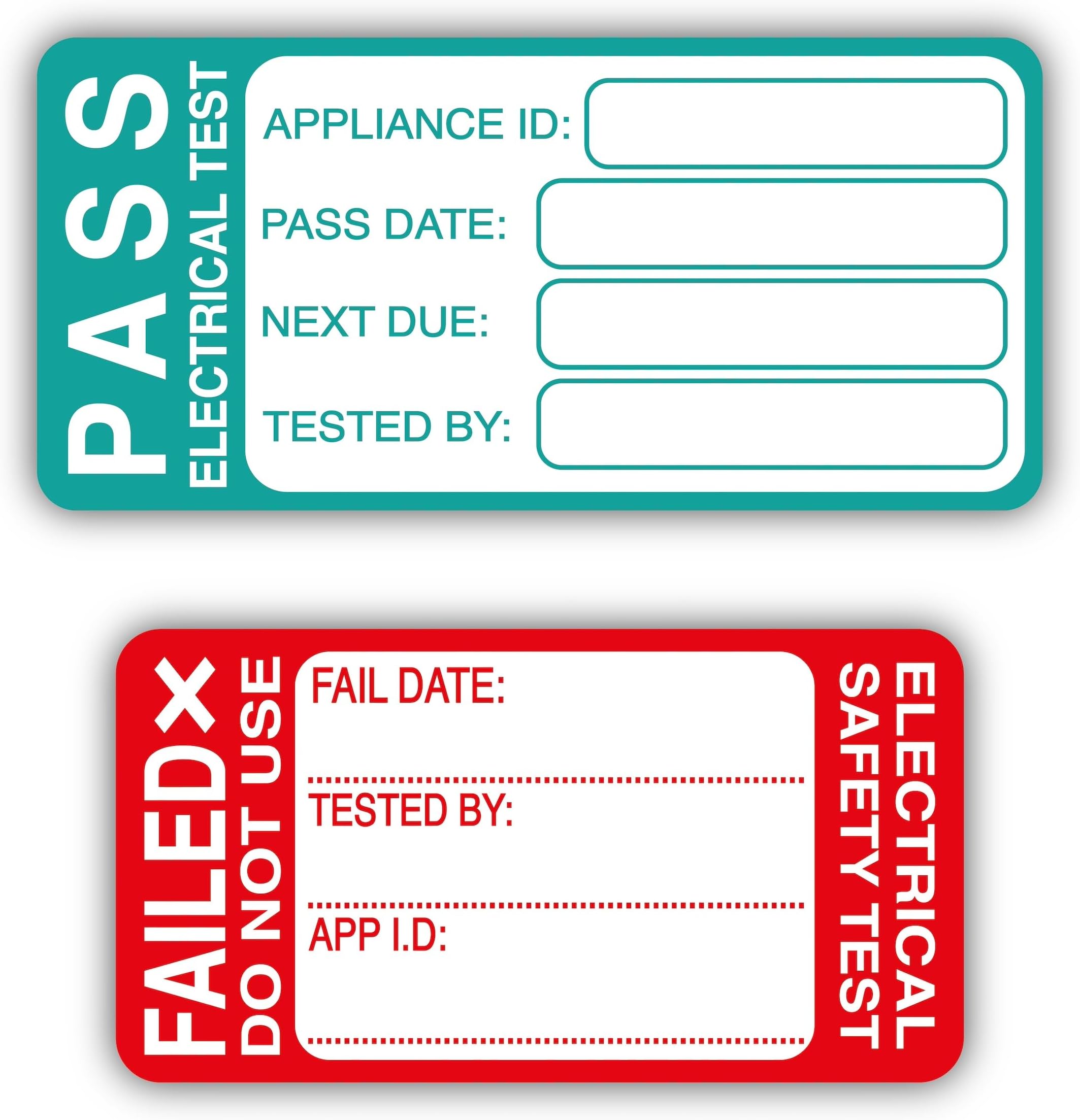 PAT Test Labels - 4th Edition - Passed - Tough Polypropylene Labels ...