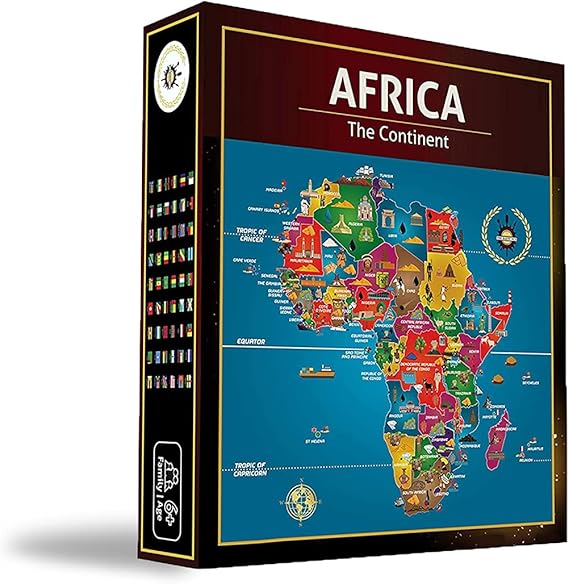Amazon.com: Africa Jigsaw Puzzle - Map of Africa - Black History ...