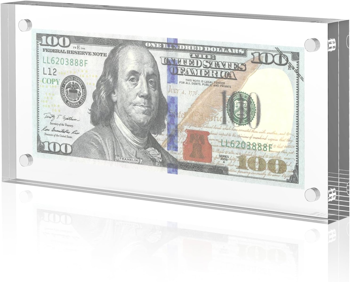 Amazon.com : Dollar Bill Frame Display, Acrylic Dollar Bill Holder for ...