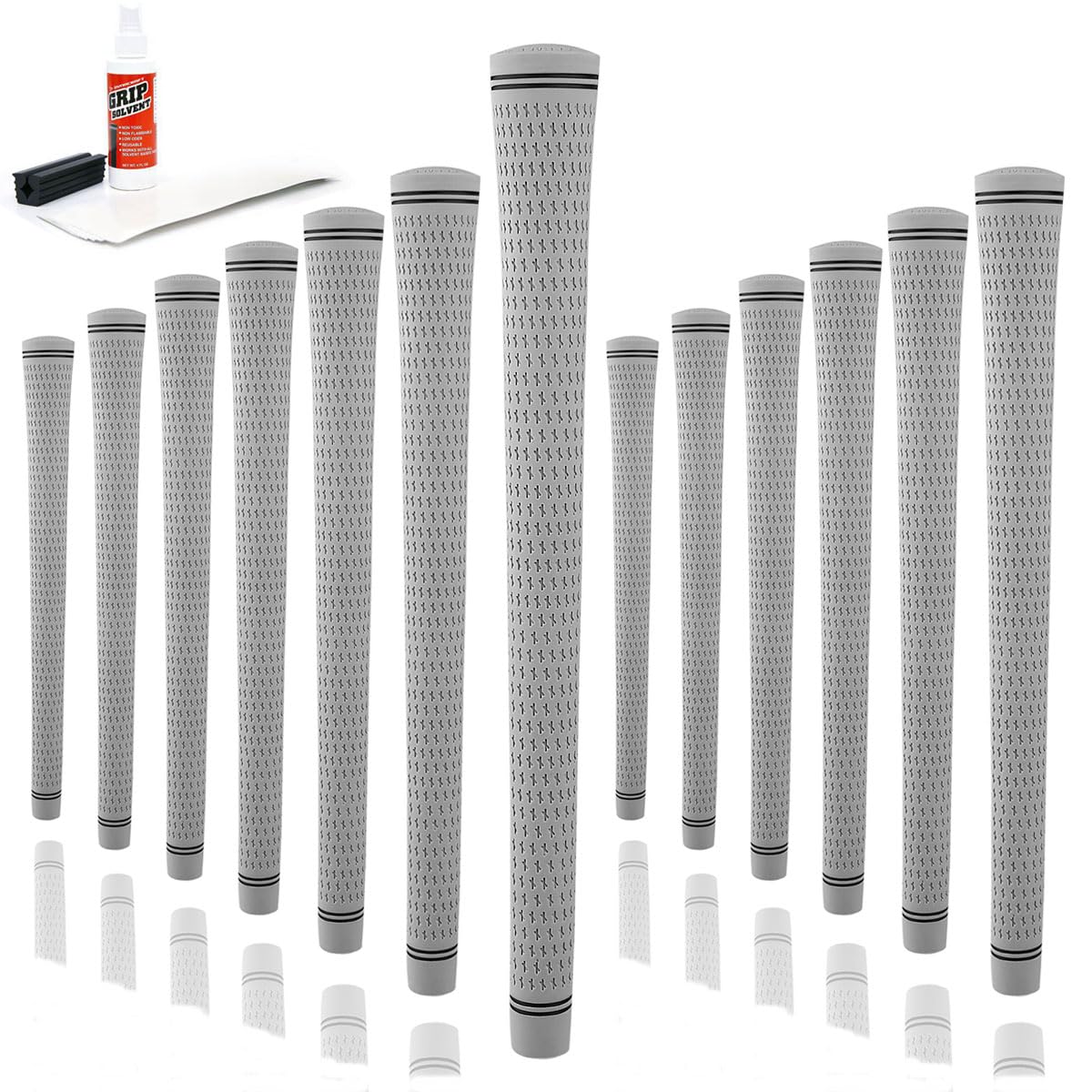 Snapklik.com : Karma Revolution Standard Size Gray Golf Grip Kit