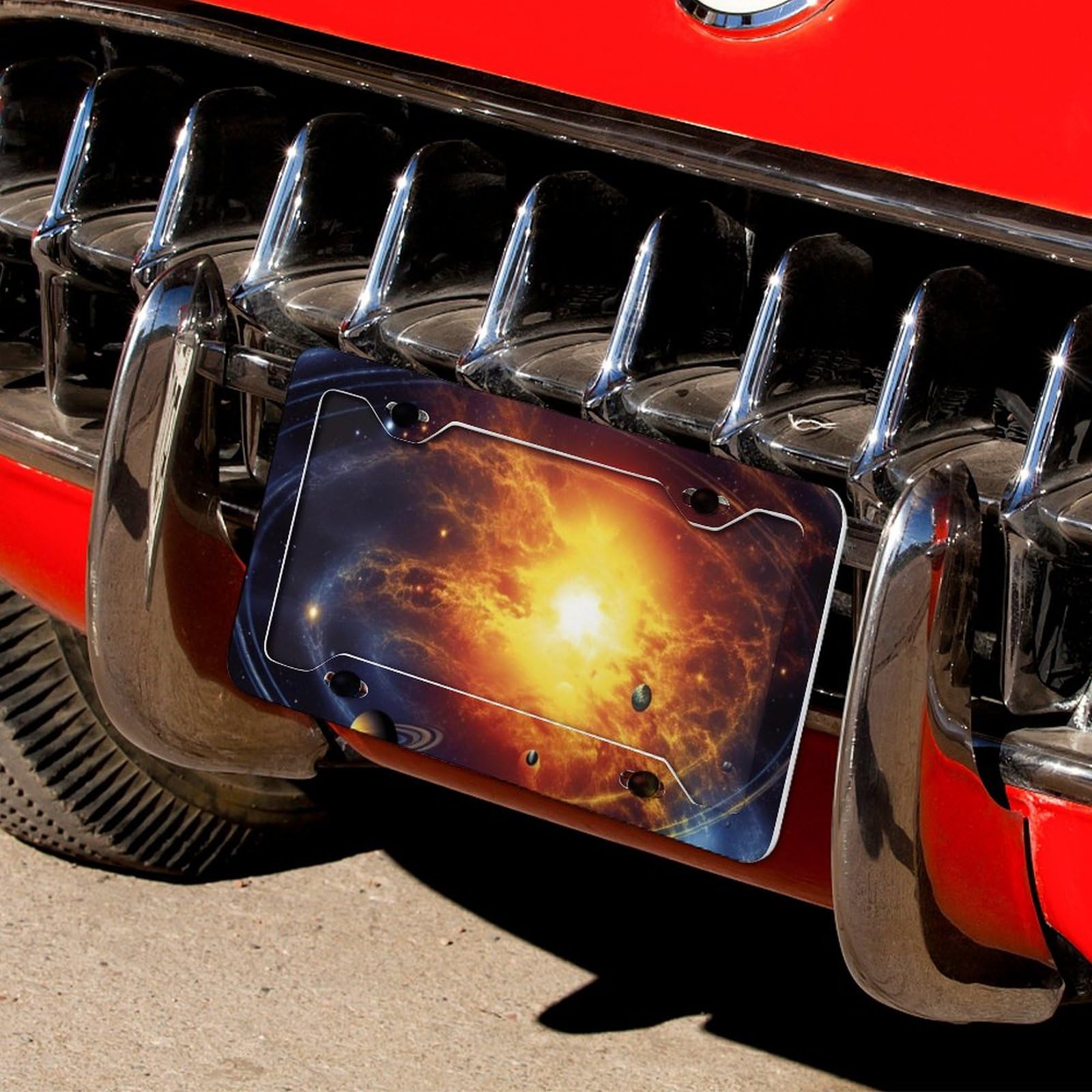 Front Vanity Car Tags License Plate Metal Car Tag With 4 Holes ...