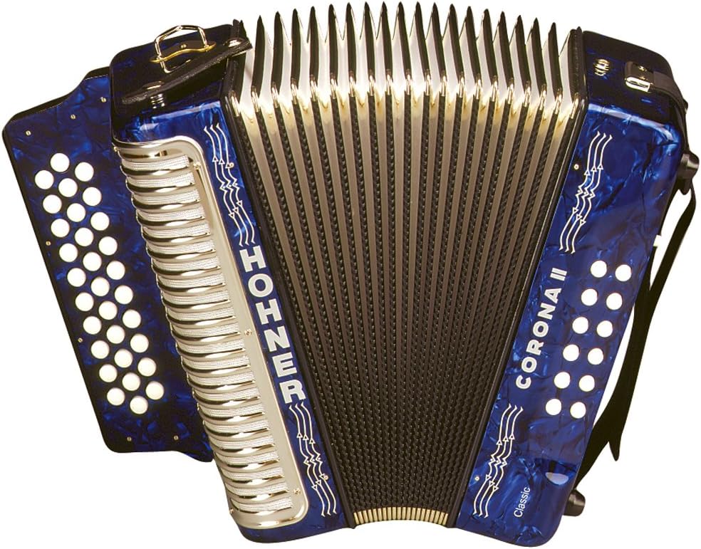 Amazon.com: Hohner Corona II Classic FBbEb, Dark Blue : Musical Instruments