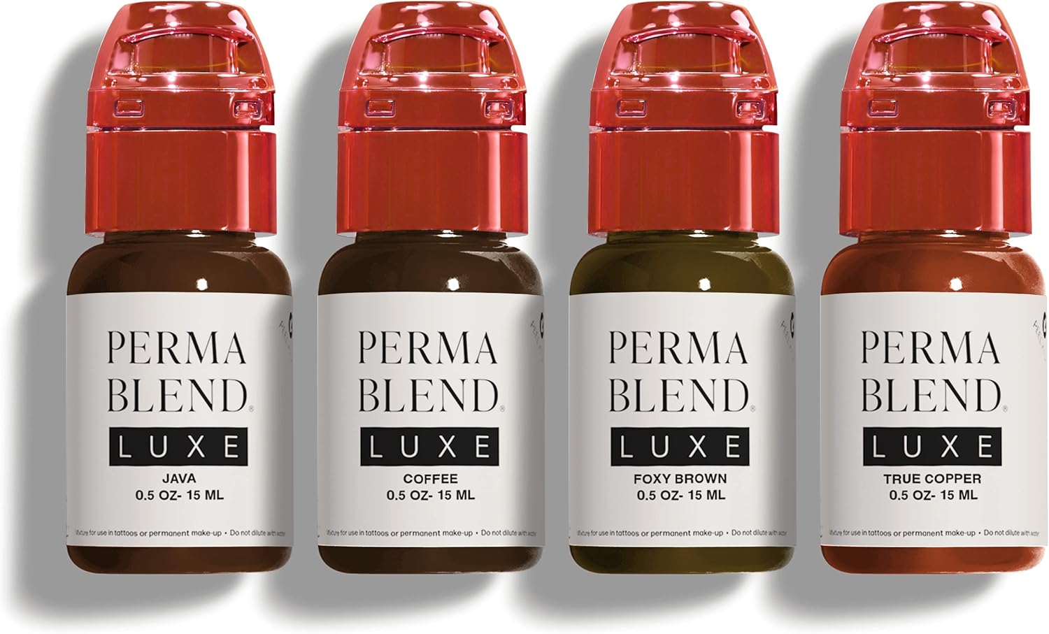 Amazon.com: Perma Blend Luxe - Eyebrow Medium Set with Java, Coffee, Foxy Brown & True Copper ...