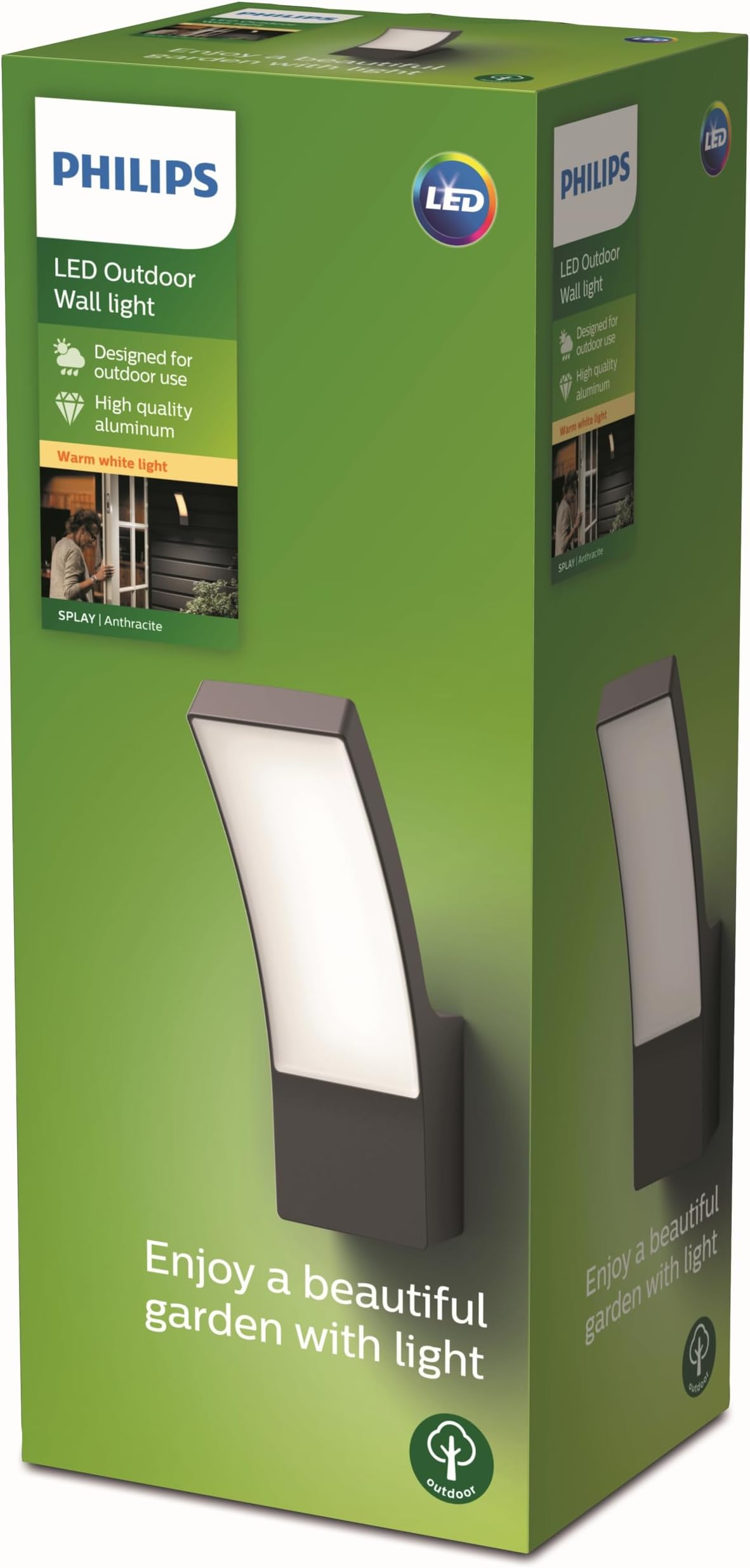 Philips myGarden Bustan Wall Lantern Bulb, 4.5 W. For Garden and Patio ...