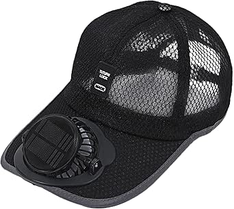 scyca Baseball Cap with Solar Fan | Breathable Solar Powered Fan Hat ...