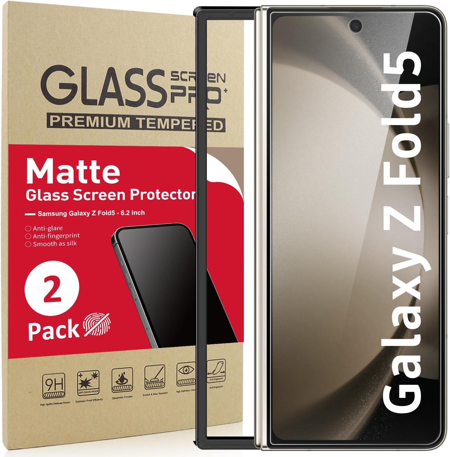 Amazon.com: Ambison 2 Pack Matte Screen Protector Designed for Samsung ...