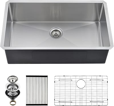 43 INCH (6040) Zero Radius Design 16 Gauge Topmount Drop In Over the ...