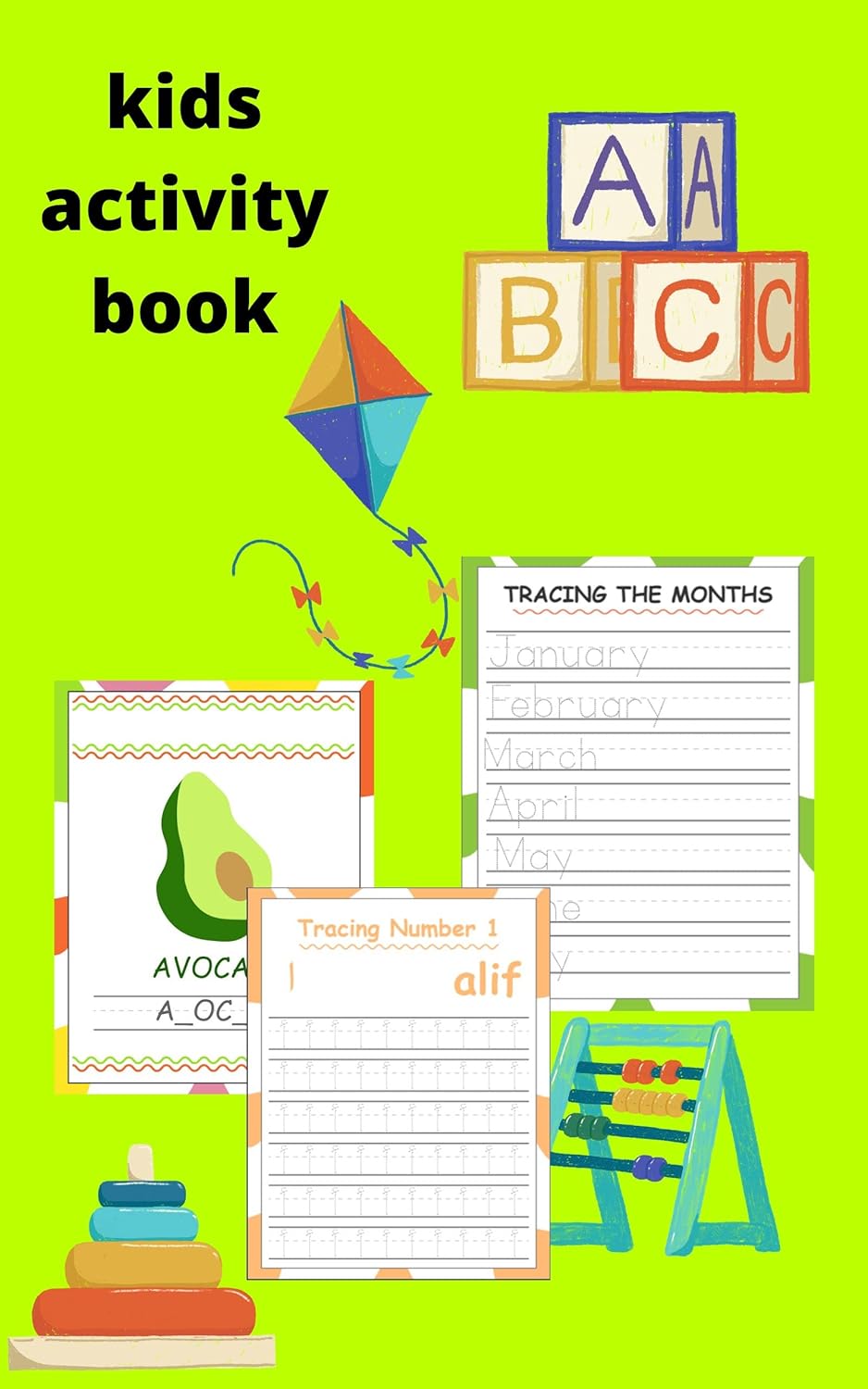 Amazon.com: Kids Activity Book, Includes FOOD Activity Worksheets, FOOD ...