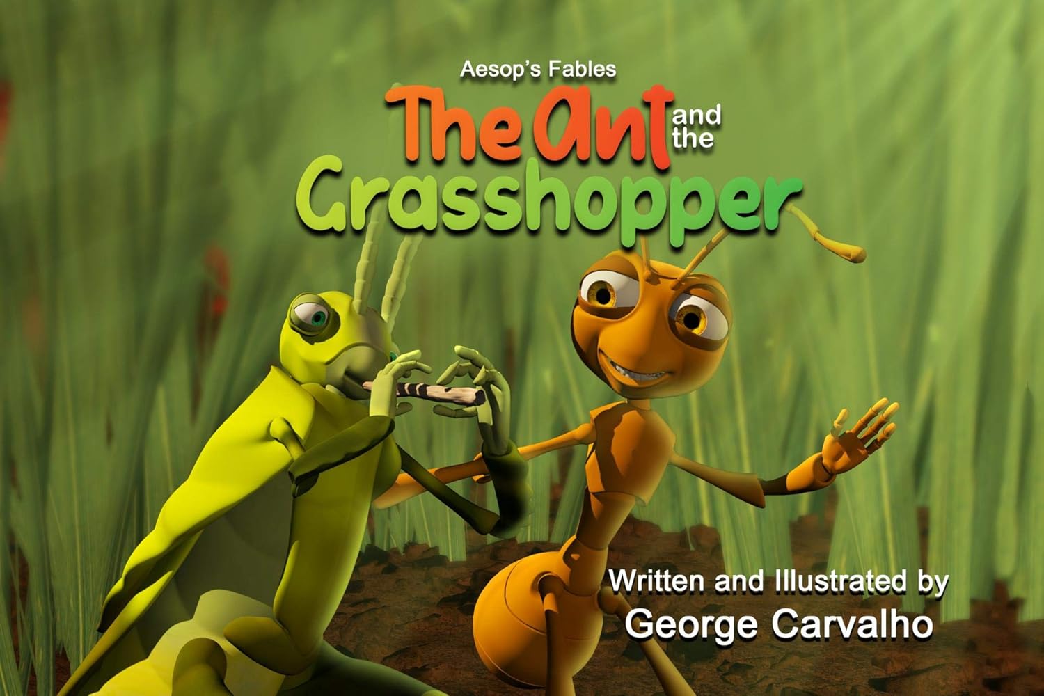 Amazon.com: Aesop's Fables The Ant and the Grasshopper eBook : Carvalho ...