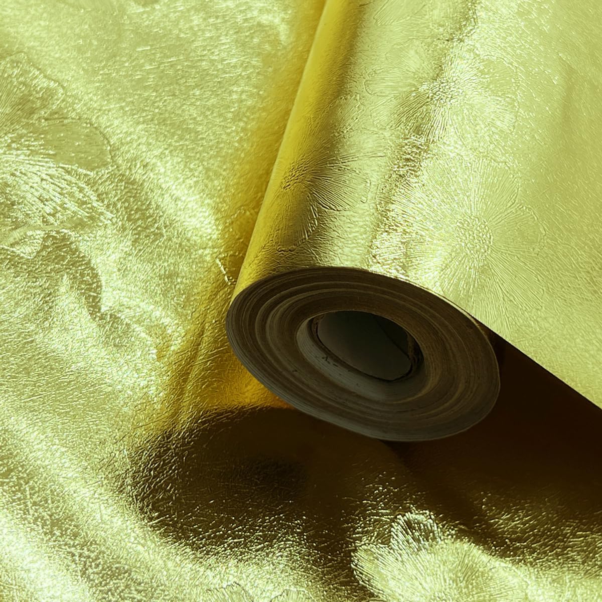 Amazon.com: Caliwill Embossed Floral Foil Paper Foil Wrapping Paper 15. ...