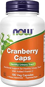 NOW Supplements, Cranberry Caps with Added Vitamin C, Healthy Urinary ...