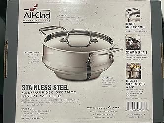 Amazon.com: All-Clad Specialty Stainless Steel Universal Steamer for ...