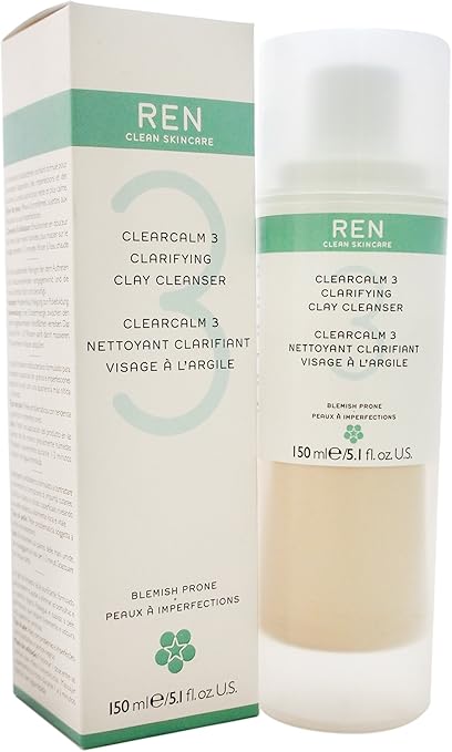 REN ClearCalm 3 Clarifying Clay Cleanser 150ml : Amazon.co.uk: Beauty