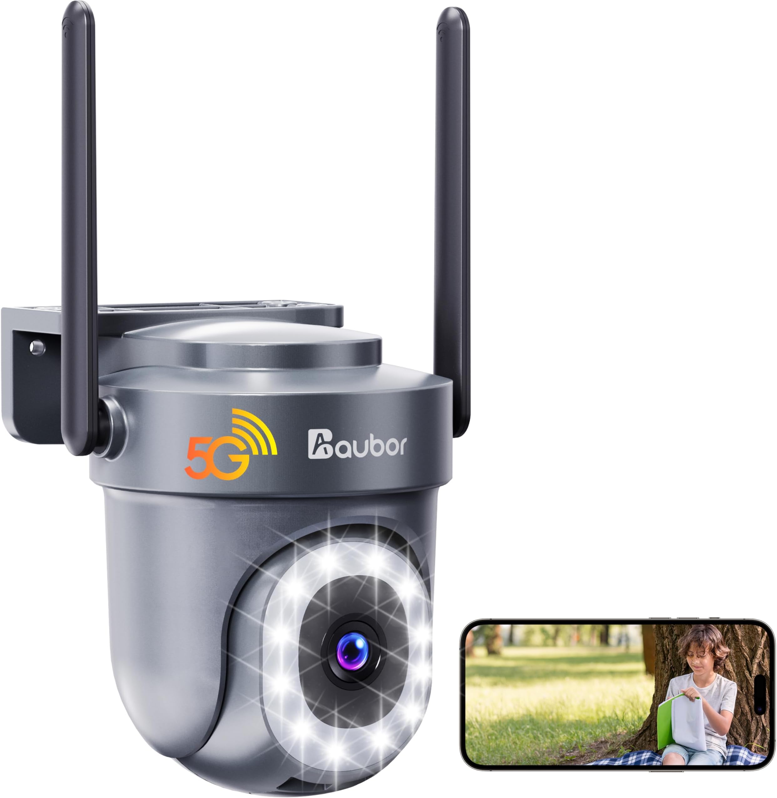 Amazon.com : 2K Solar Security Camera Outdoor, Wireless 4G/5G Cellular ...