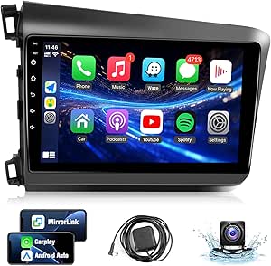 Amazon.com: Leadfan Car Radio for Honda Civic 2012 2013 2014 2015 ...