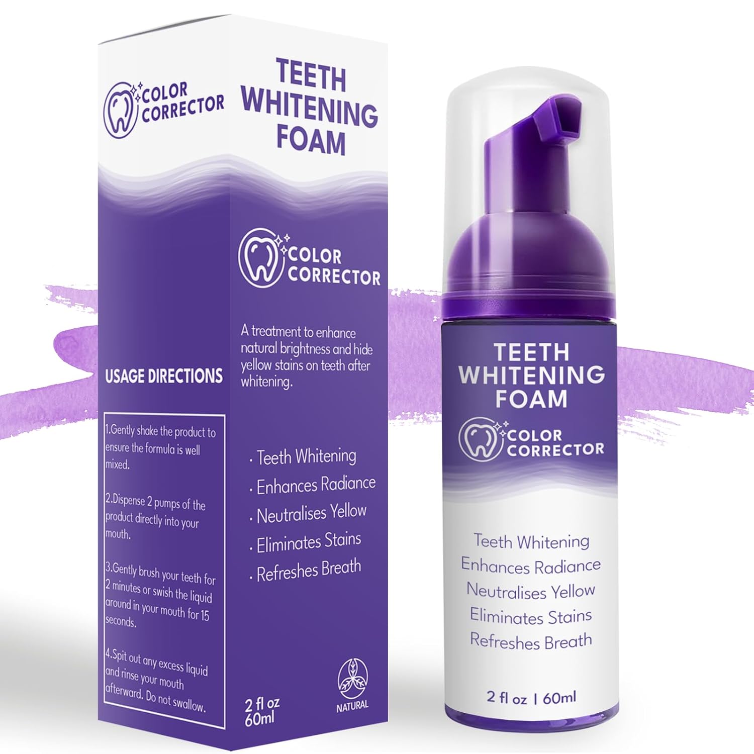 Amazon.com : Purple Toothpaste for Teeth Whitening, Purple Toothpaste ...