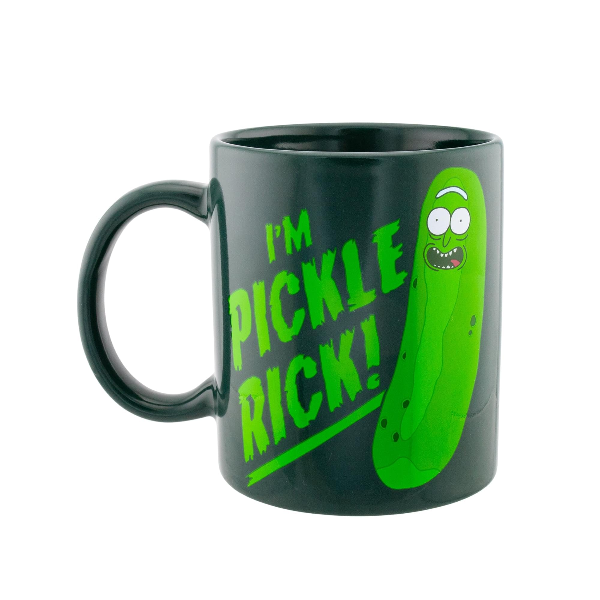 Amazon.com: Just Funky Rick and Morty Pickle Rick 20 Ounce Coffee Mug ...