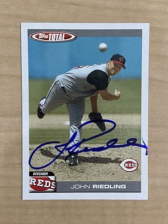 Amazon.com: JOHN RIEDLING CINCINNATI REDS SIGNED AUTOGRAPHED 2004 TOPPS ...