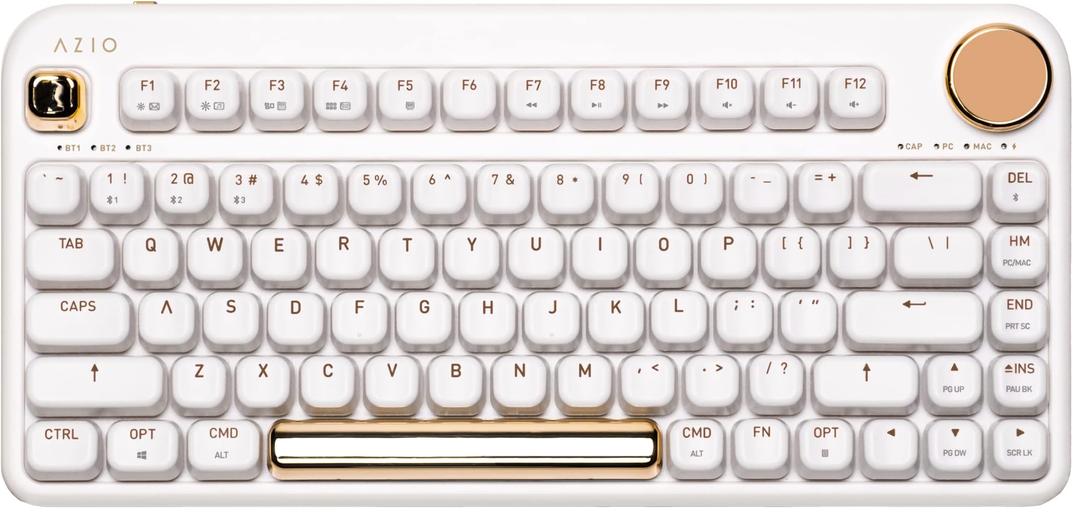 Amazon.com: Azio IZO Wireless BT5/USB PC & Mac Mechanical Keyboard ...