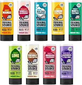 Original Source 4-Pack Shower Gel 250ml. Vegan Womens Shower Gel Made ...