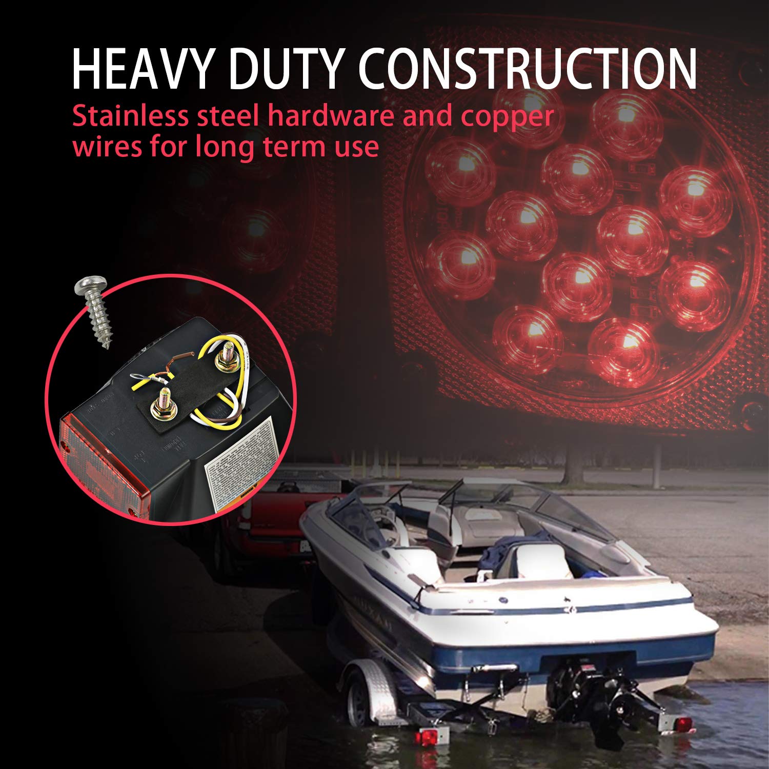 Snapklik.com : 12V LED Submersible Trailer Lights, Left And Right ...