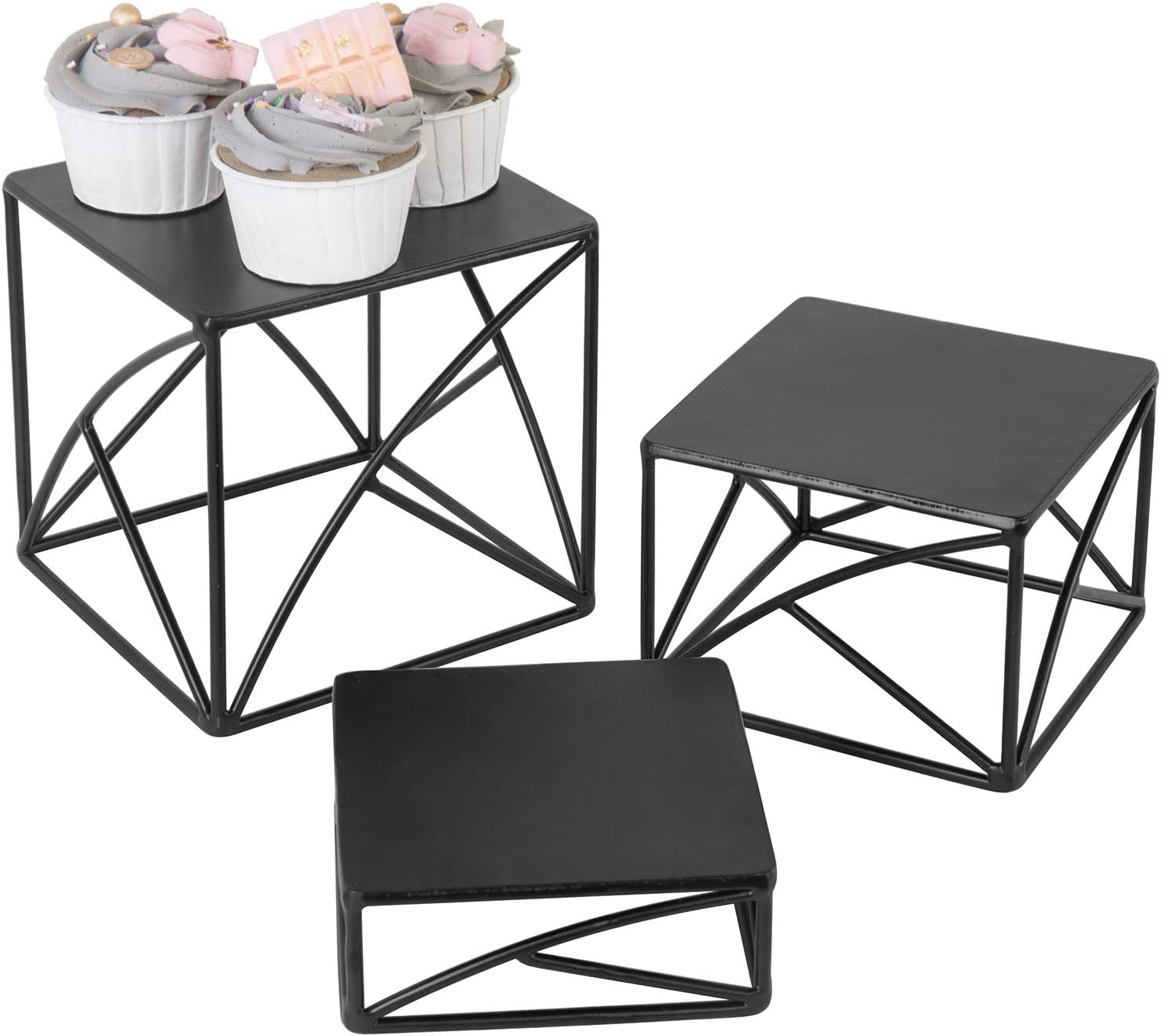 Amazon.com: YFEEN Dessert Table Risers Display Stands Food display Wood ...