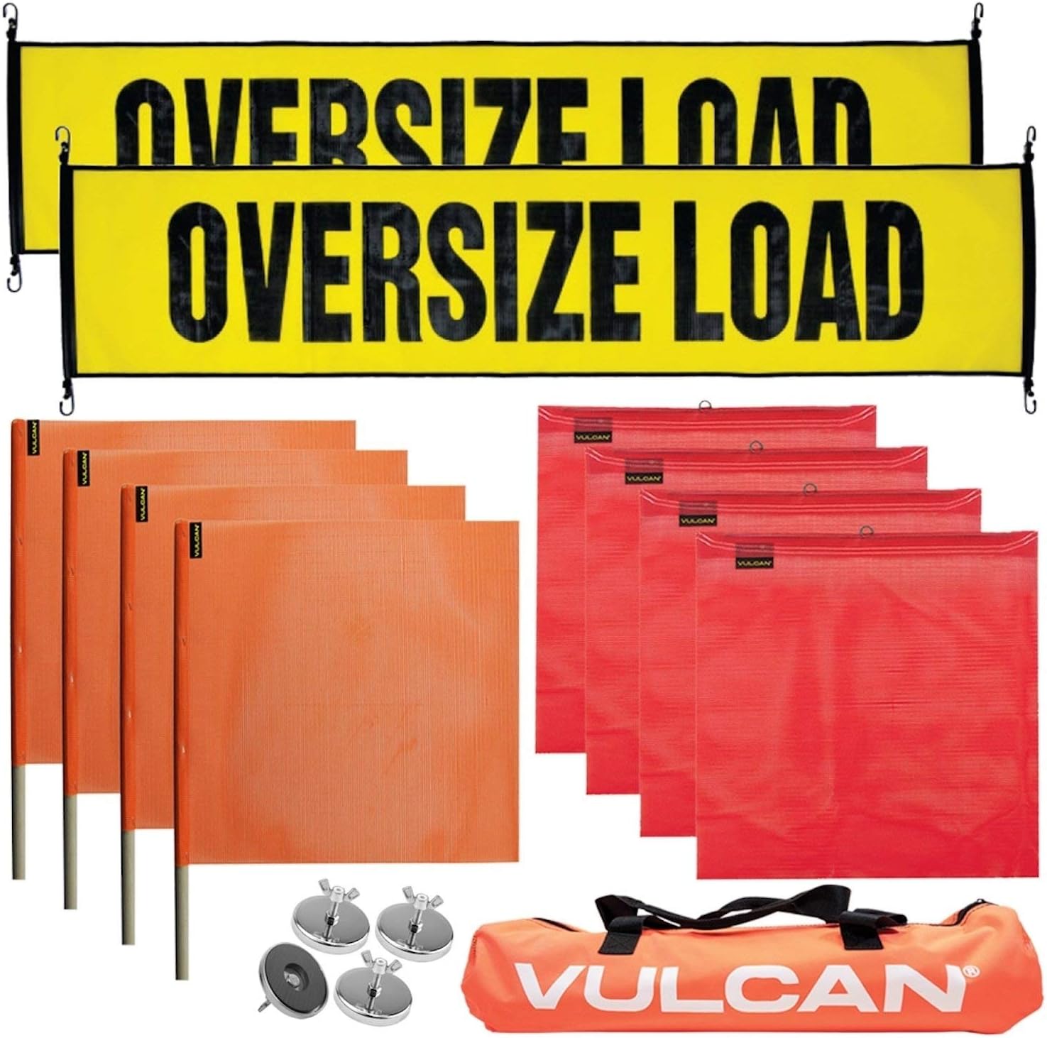 VULCAN Flags, Oversize Load Banners, and Magnets Kit - Includes 2 ...