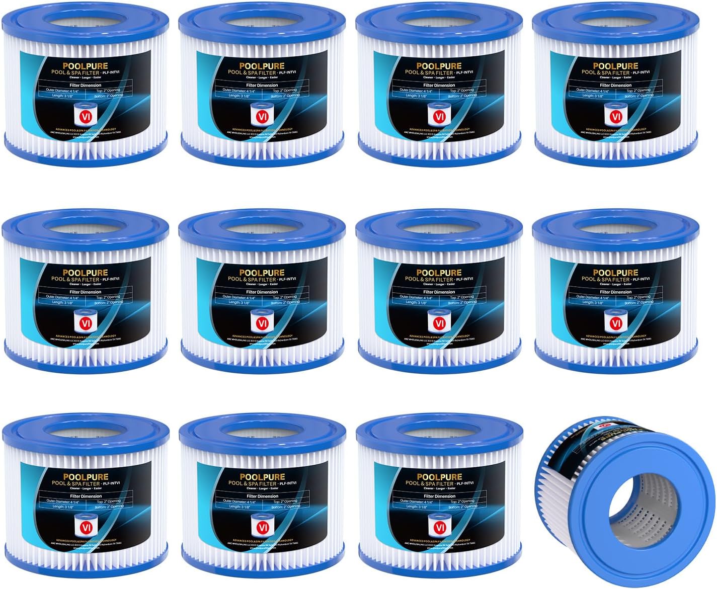 Amazon.com: POOLPURE Type VI SPA and Hot Tub Filter Replaces Coleman ...