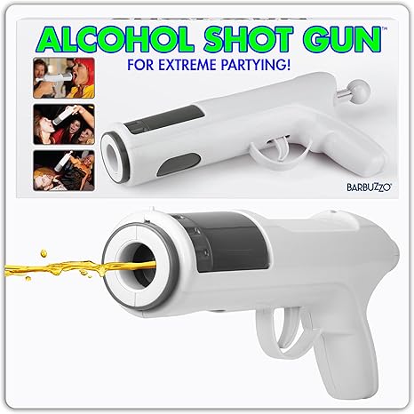 Amazon.com: Funwares Original Alcohol Shot Gun, Newly Improved ...