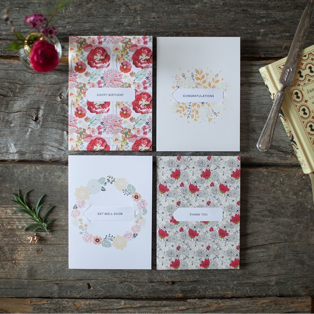 Amazon.com: Floral Greeting Card Assortment Box Set : Handmade Products