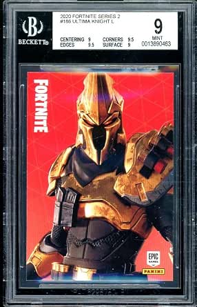 Amazon.com: Ultimate Knight Card 2020 Fortnite Series 2 USA #186 BGS 9 ...