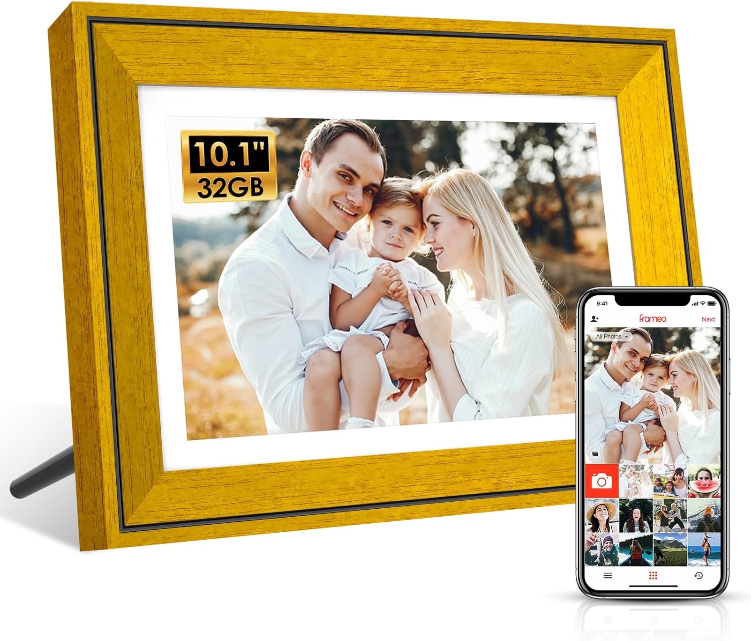 Amazon.com : Digital Picture Frame WiFi,10.1 Inch Digital Photo Frame ...