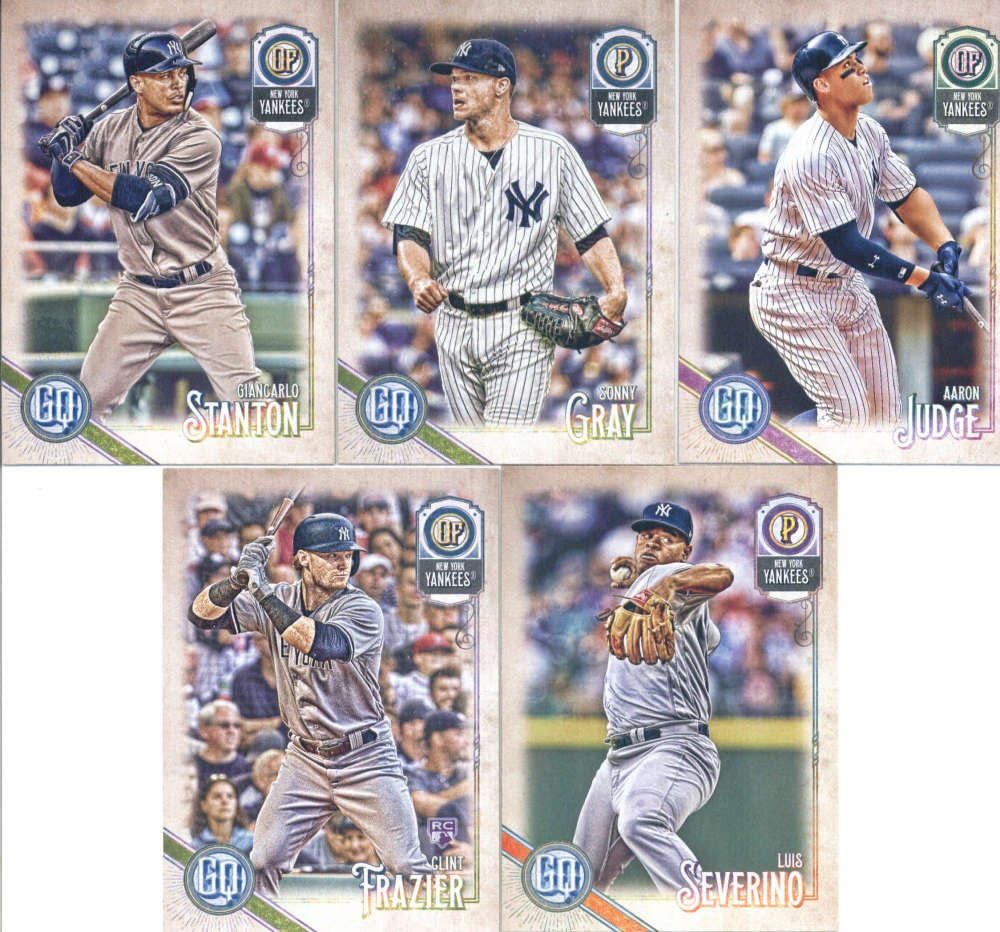 Amazon.com: 2018 Topps Gypsy QueenYork Yankees Team Set of 10 Cards ...