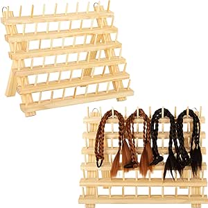 Amazon.com: Nian Feng Braiding Hair Rack Stand for Hair Stylist, 2Pack ...