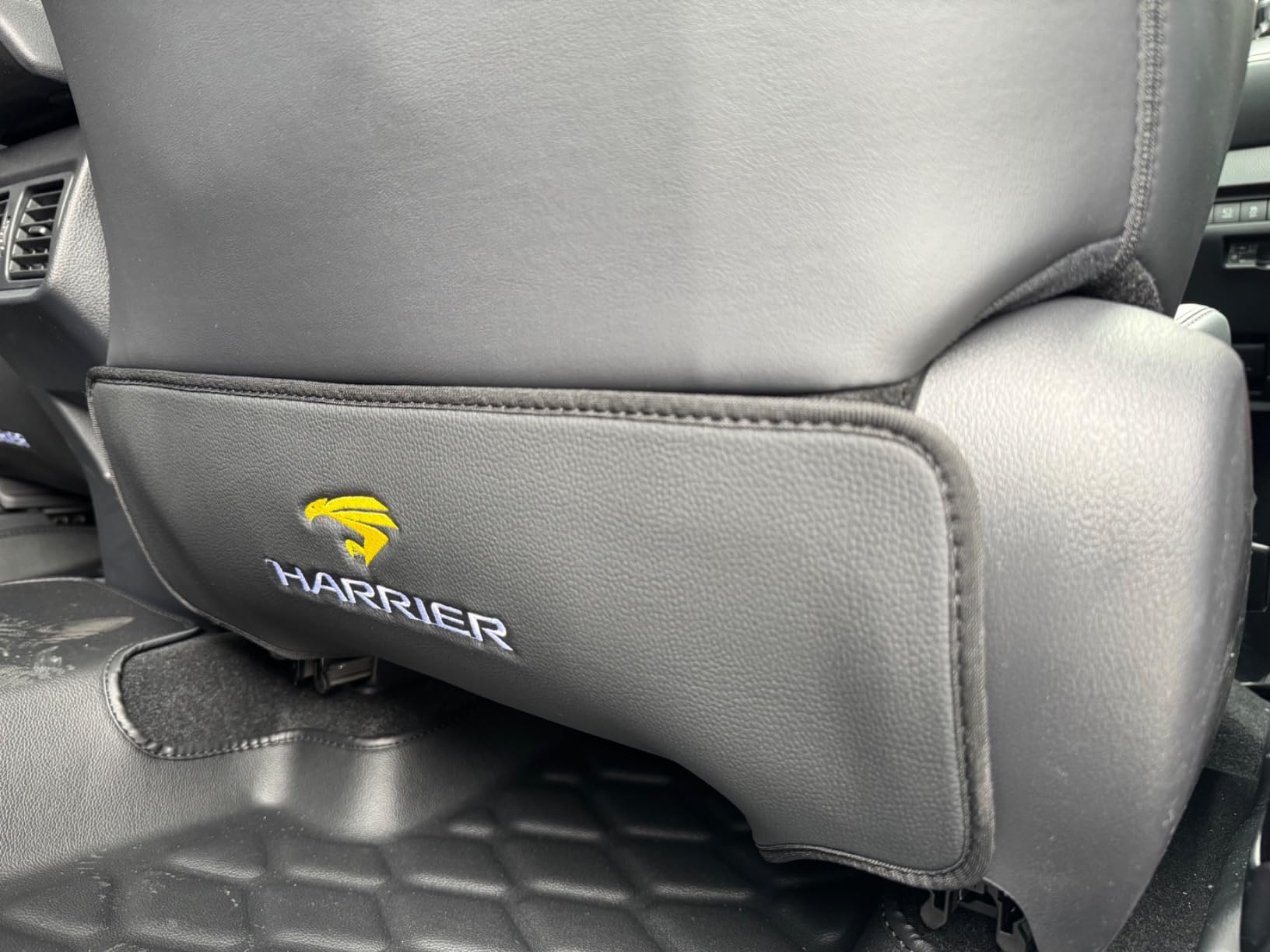 Amazon | XIKER トヨタ ハリアー 80系専用 PUレザー製 車用キックガード 傷 汚れ防止 撥水加工 運転席 シートバックカバー 助手席 ドレスアップ 内装 カスタム 蹴り防止 ...